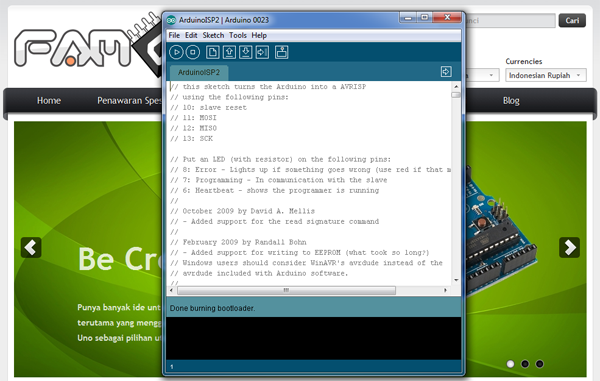 Membuat Arduino Bootloader Burner Station | Famosa Studio Blog